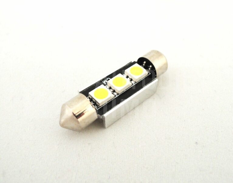 Superlight LED žárovka sufit 12V 36mm 3led diody SMD 5050 CAN-BUS bílá ... Superlight LED žárovka sufit 12V 36mm 3led diody SMD 5050 CAN-BUS bílá ...