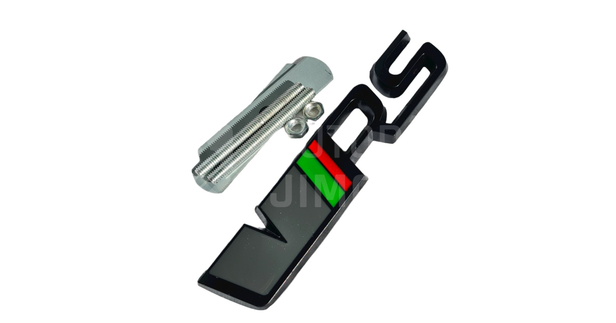 Znak Škoda RS VRS na přední masku, logo, emblém - černé | Autodíly JIMO